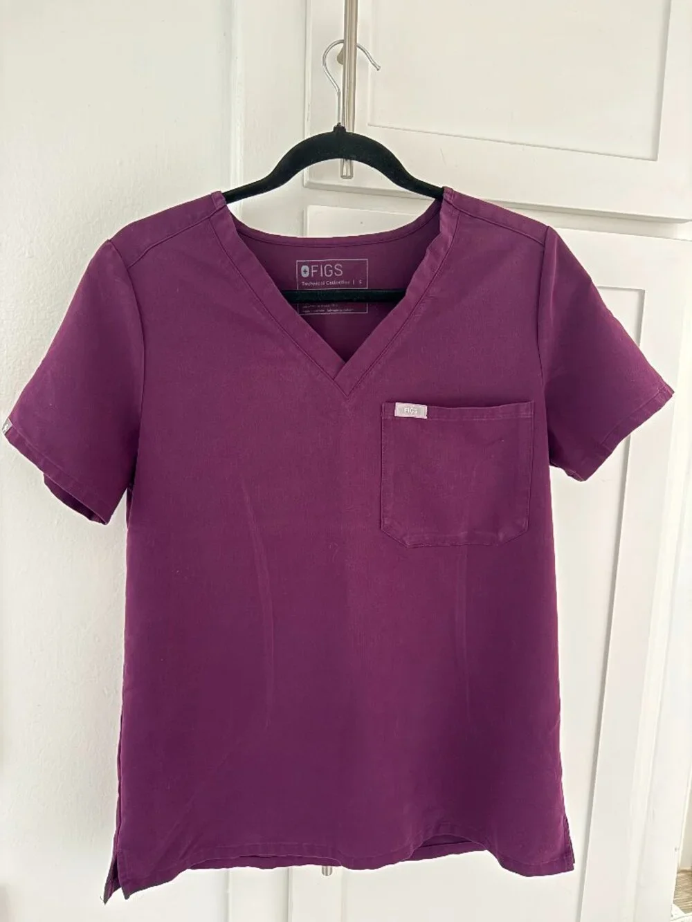Figs | Tops | Figs S Deep Purple Catarina Onepocket Scrub Top Limited ...